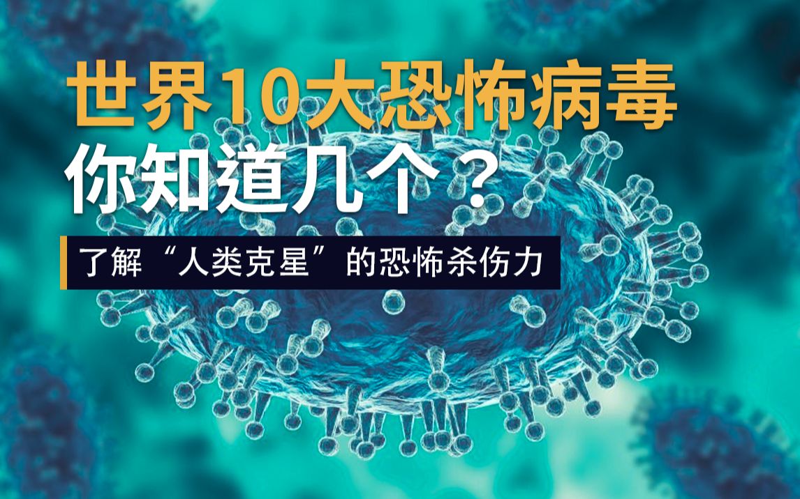 世界十大恐怖病毒,你知道几个?了解“人类克星”的恐怖力量