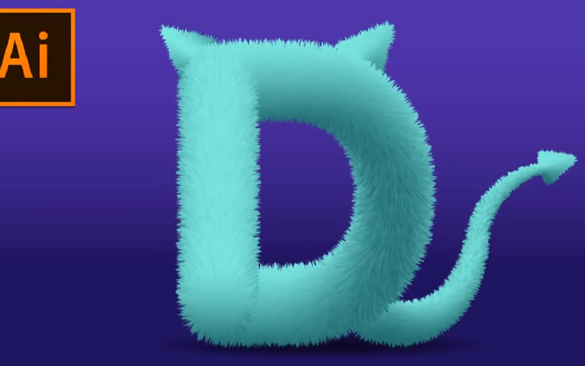【Youtube热门AI教程】教大家用AI制作3D效果字母小怪兽