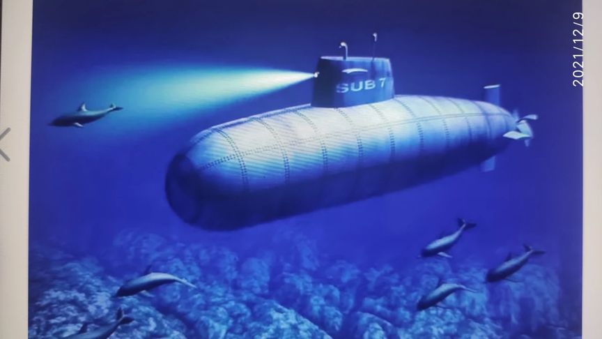 大家来看看幼儿园儿童自己动手制作潜水艇模型