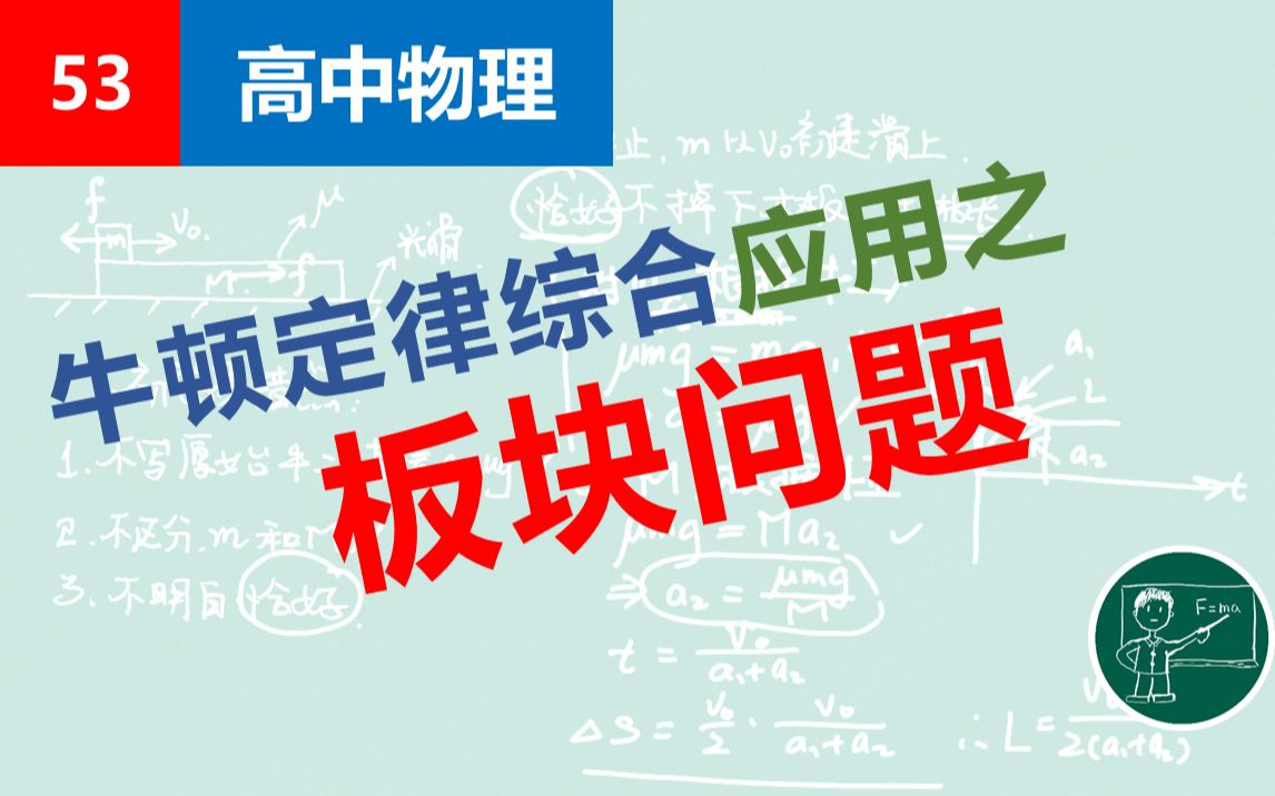 【高中物理】53牛顿定律综合应用之板块问题