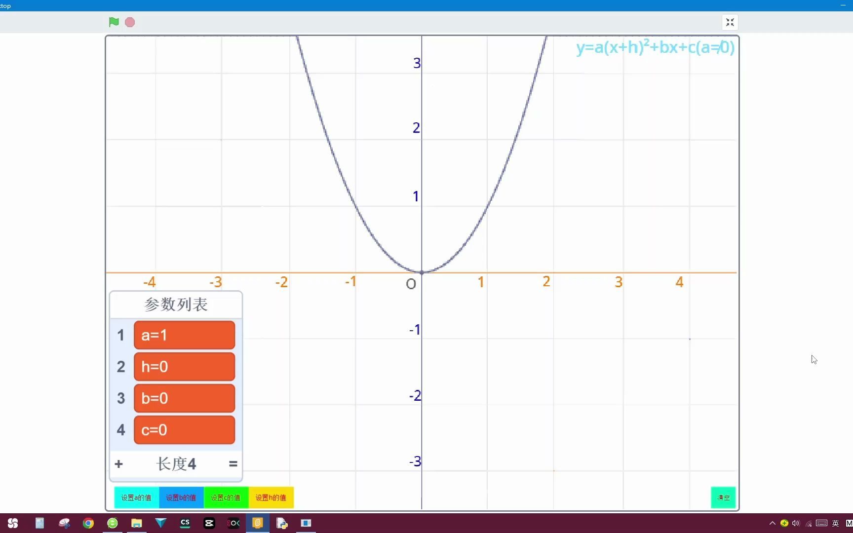 【Scratch】二次函数(抛物线)绘制演示-2.0版本