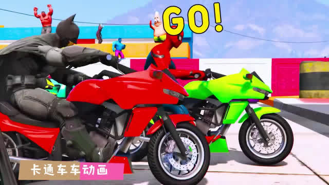 儿童车车动画,几位技术高超的嘉宾开车过障碍物,看着有趣