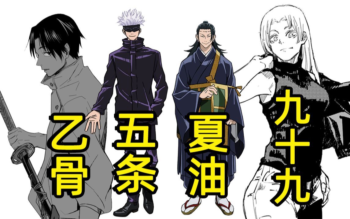咒术回战四大特级咒术师介绍,人类的最强战力天花板有多强
