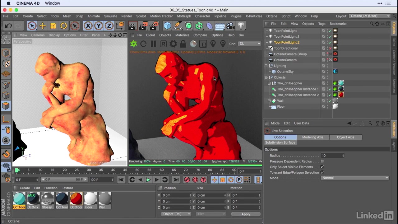 ...c4d【OC】渲染YouTube油管最强全面OC 高级材质 配合C4D 次表面...