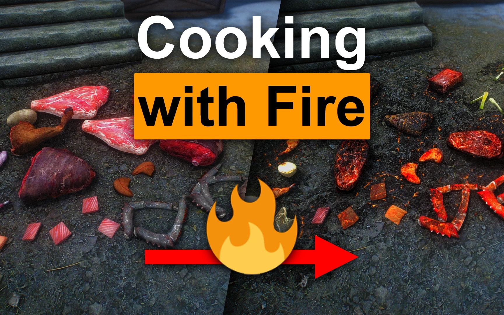 沉浸式的火焰用法!上古卷轴5每日MOD推荐:Cooking with Fire和...