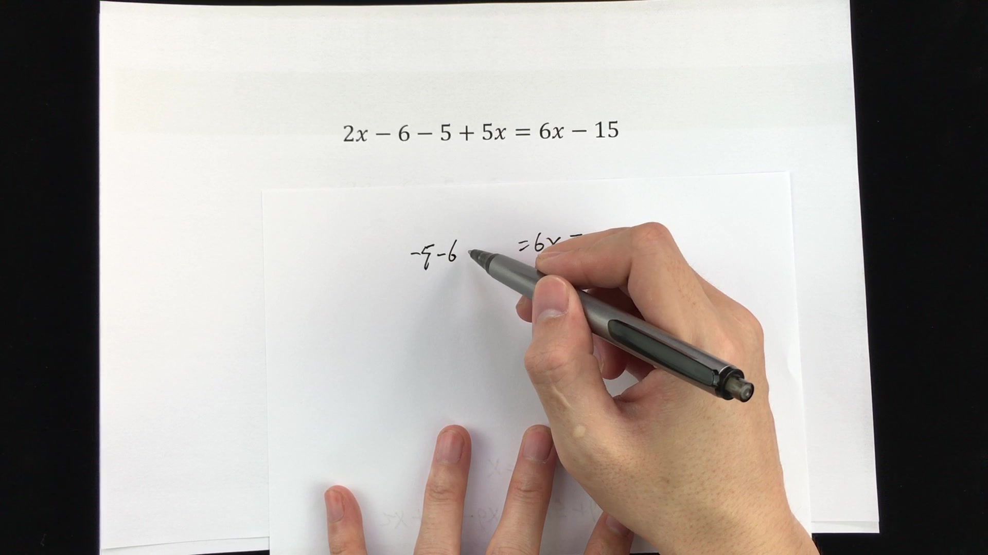 一元一次方程(11):解一元一次方程——移项、合并同类项、系数化为1