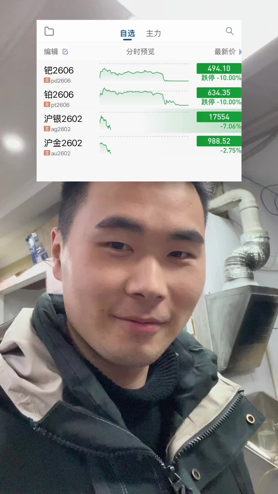 金银铂巴 全面跳水 不在车上的我 此刻的我#黄金白银跳水