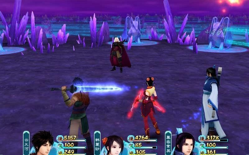 仙剑4 纯暗器通关BOSS战12B-归邪(全队52级)