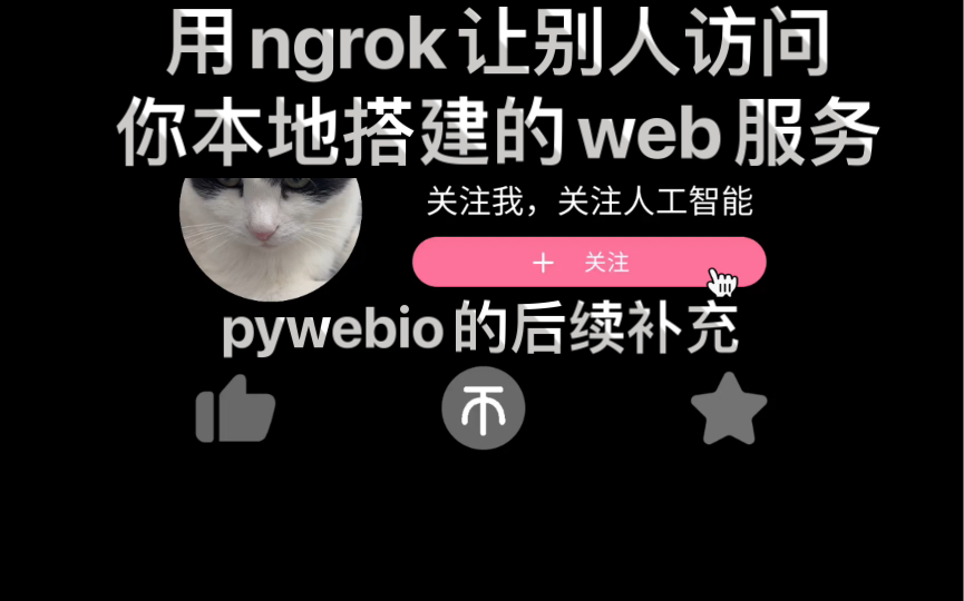 用ngrok发布你电脑上的web服务