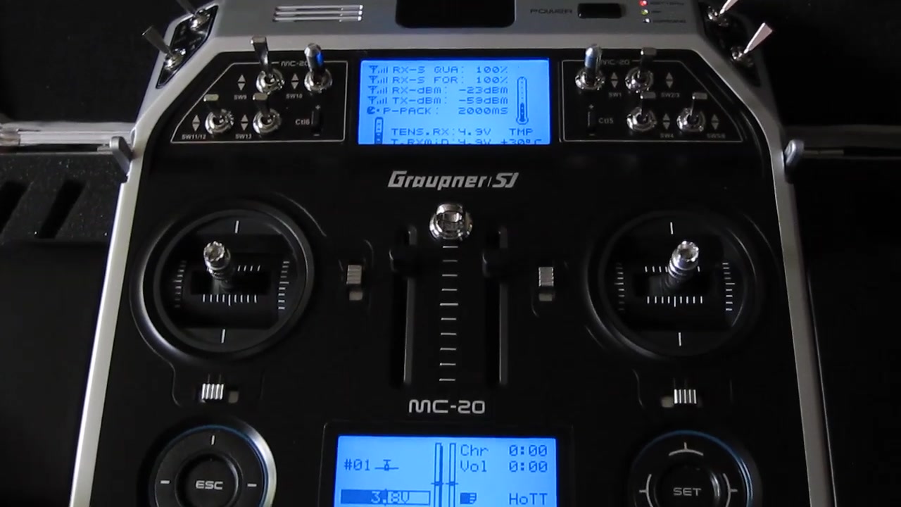 【航模】Graupner MC-20次顶级托盘遥控器