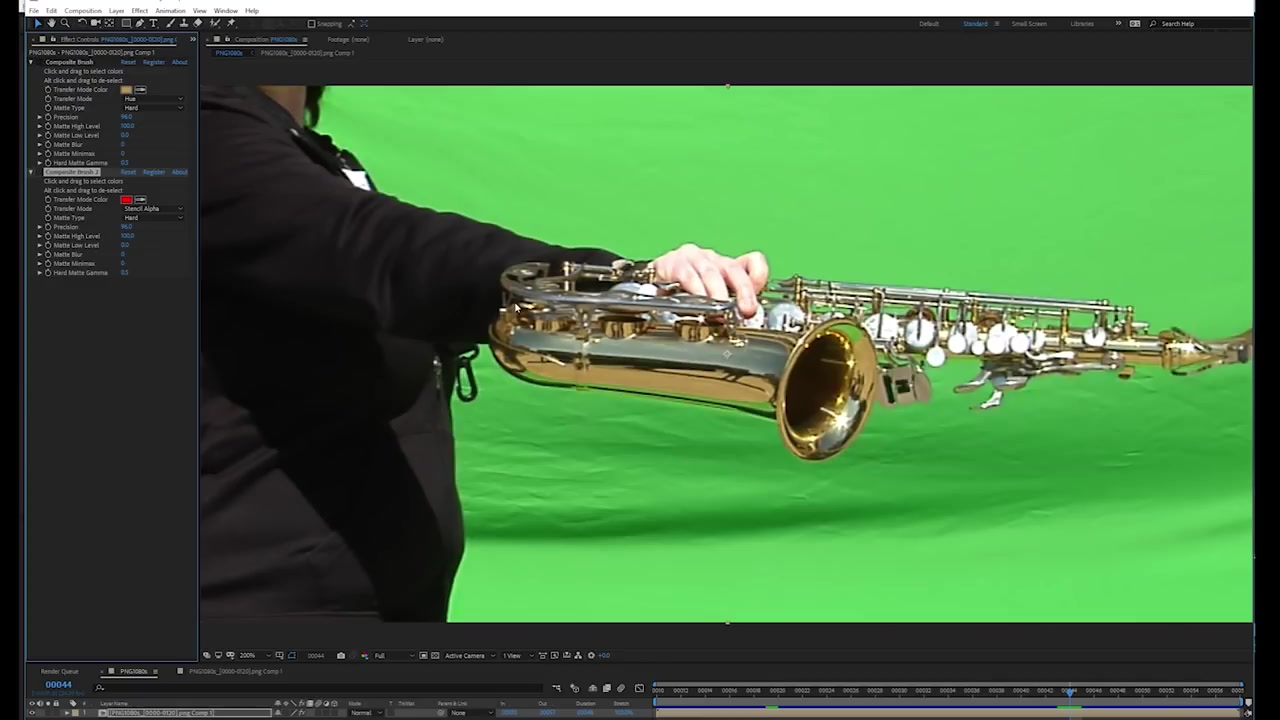 Composite Brush颜色提取选择修改AE插件V1.0版