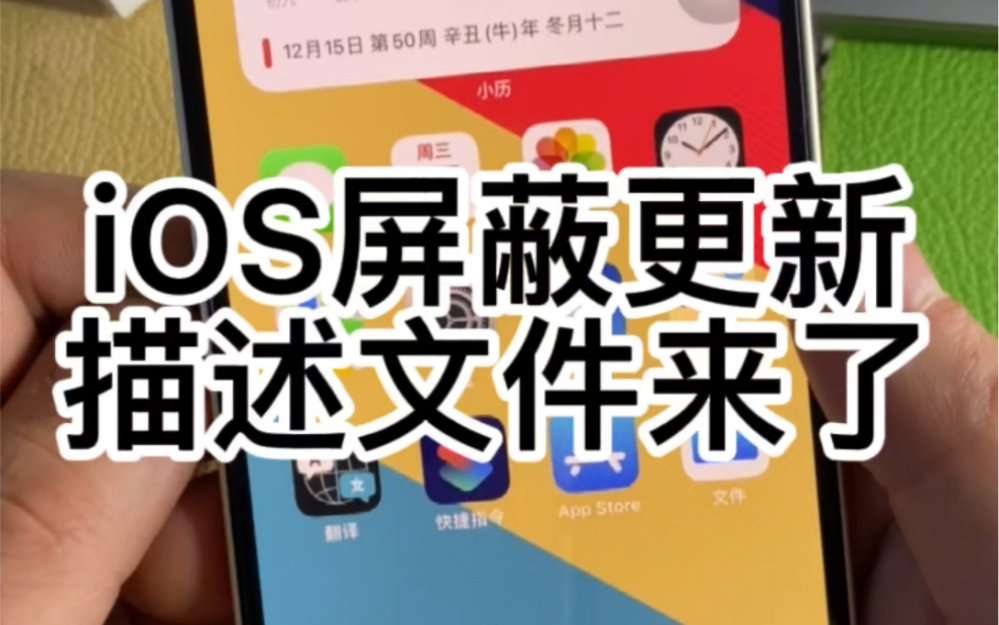 iOS屏蔽系统更新描述文件来了