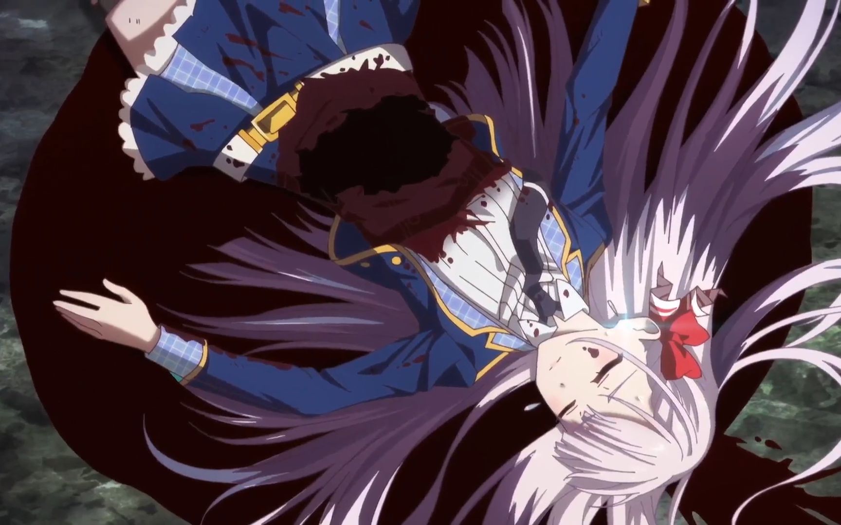 白毛女主第一集就被打穿腹部,魔王有点喜欢上这位女孩~