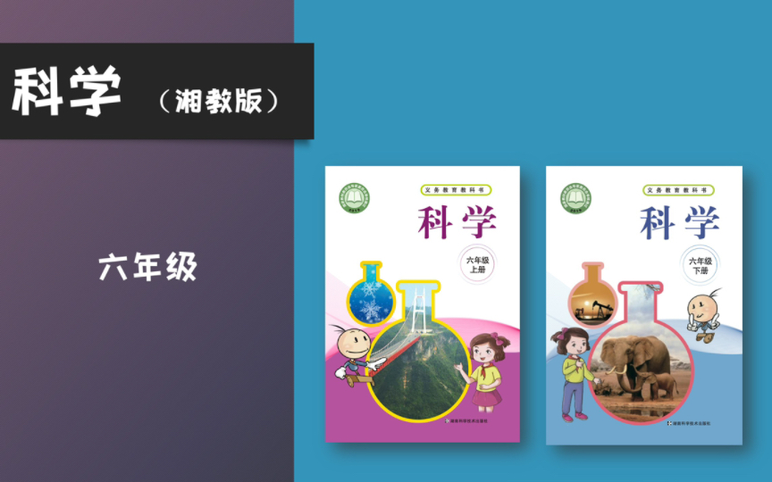 小学科学电子课本(湘教版)六年级高清版