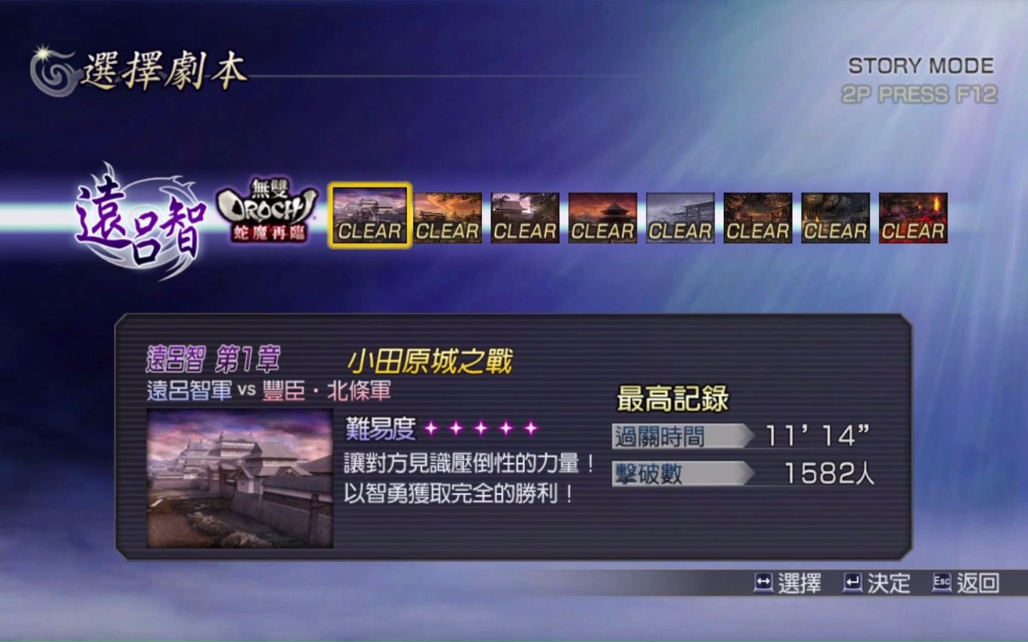 【自导自演】无双大蛇Z修改mod 远吕智传小田原城之战