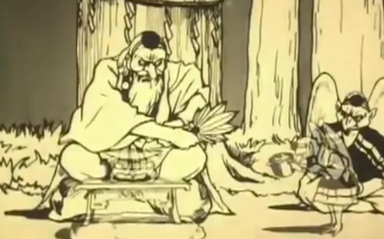 长瘤子的老爷爷——1929年日本动画《瘤取り爺さん》