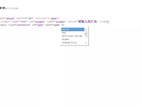 html基础视频教程之表单制作