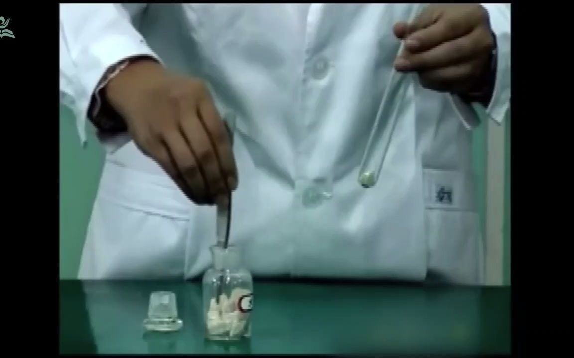 人教版化学九年级最新版实验视频合集《大理石与稀硫酸反应》