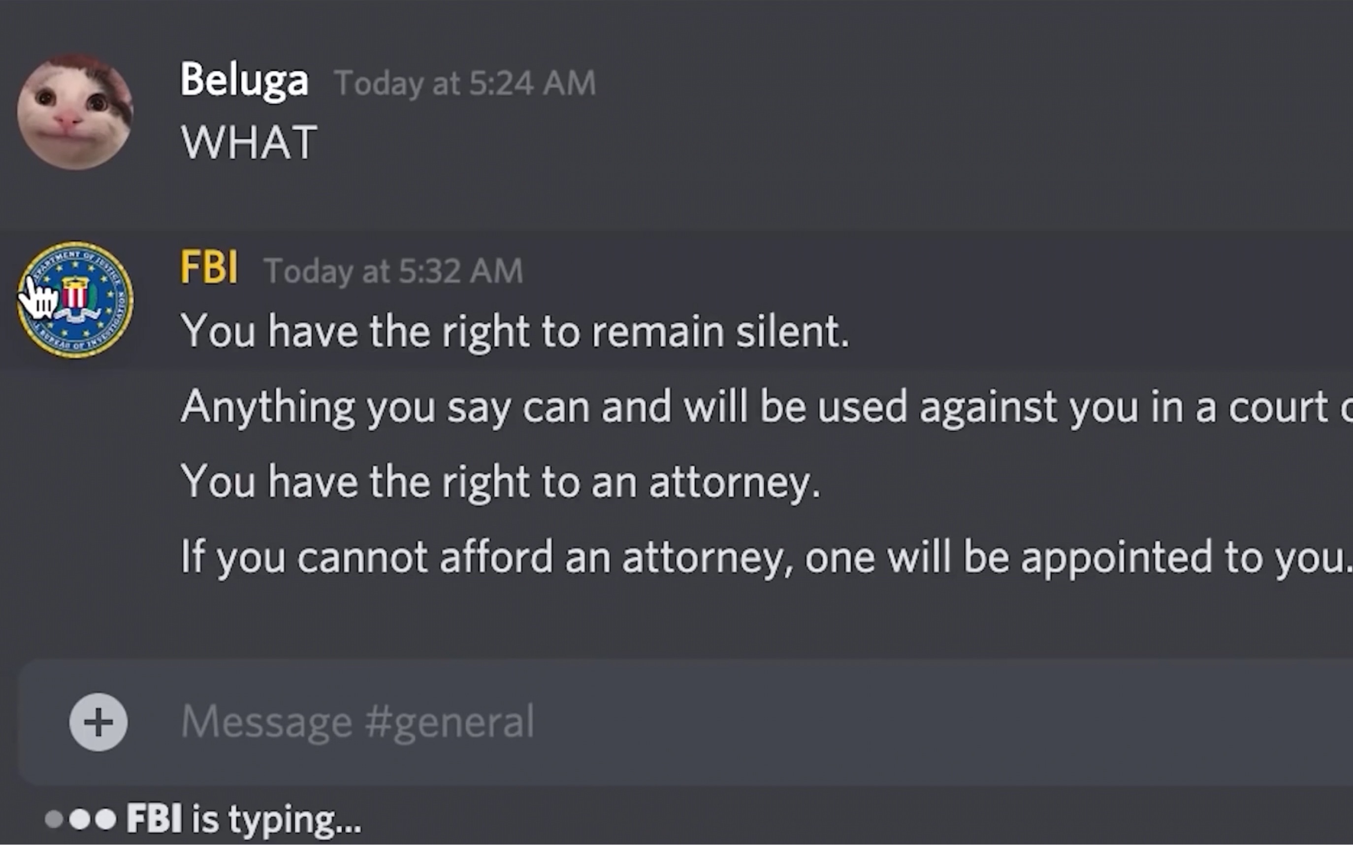 「Beluga」在早上检查(核对?)Discord…Checking Discord in the ...