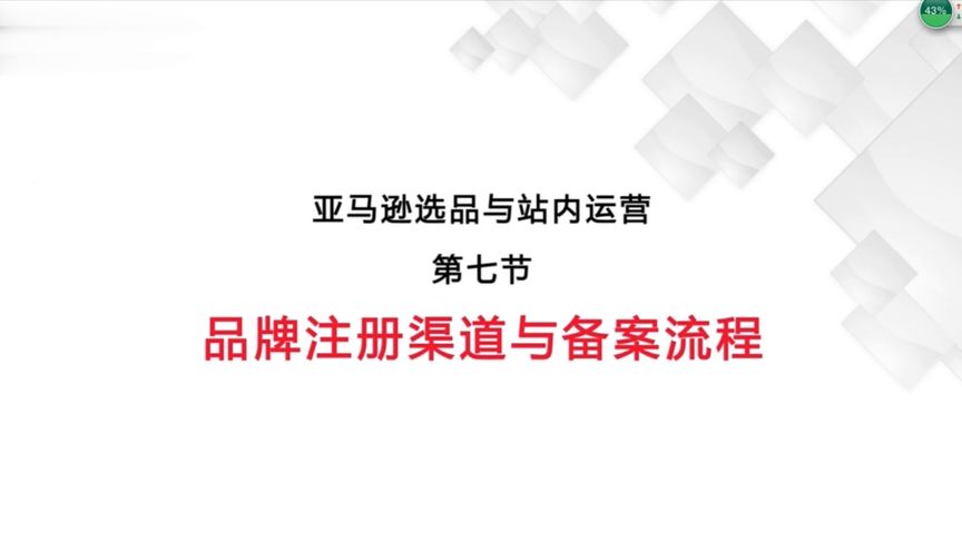 7.品牌注册渠道和备案流程