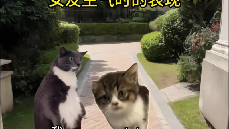 女友生气时的表现 情侣 猫咪表情包 情侣日常 happy喵