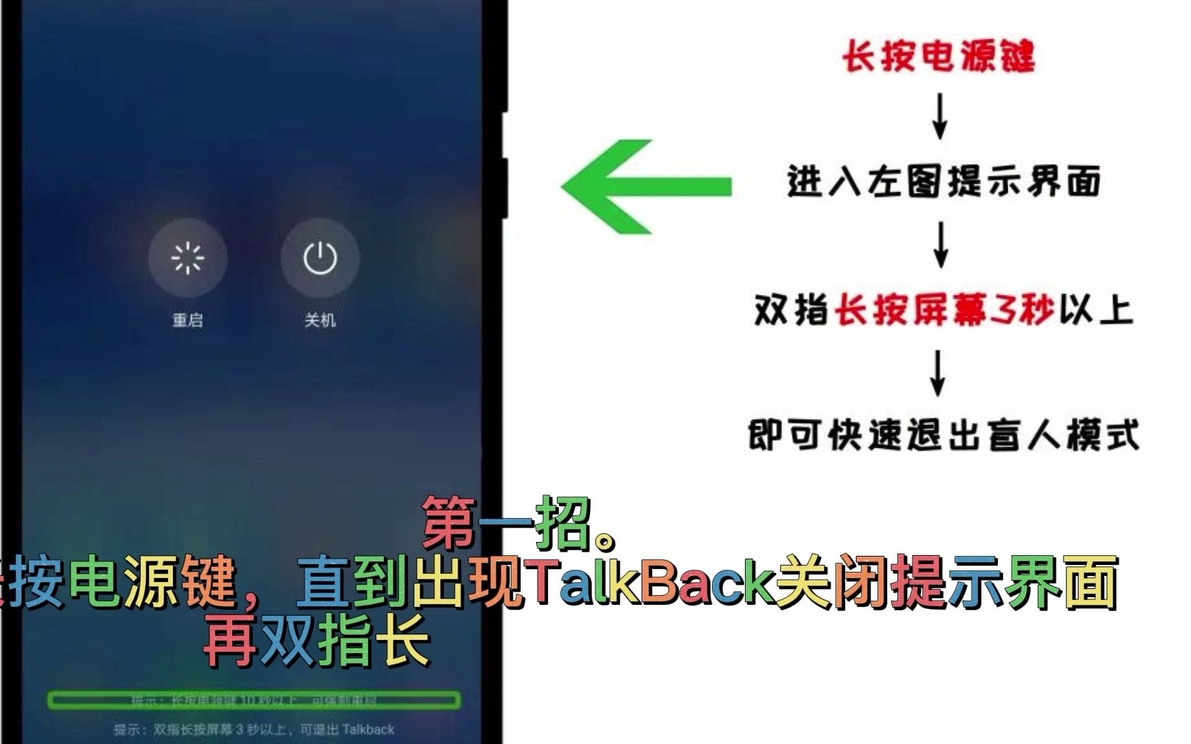 手机屏幕失灵点不动?三招教您快速退出TalkBack模式(盲人模式)