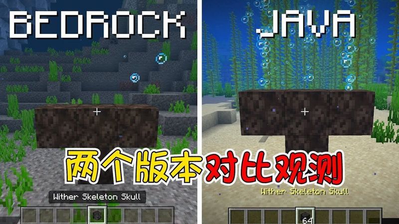 我的世界:JAVA版本VS基岩版本,谁才是版本之子