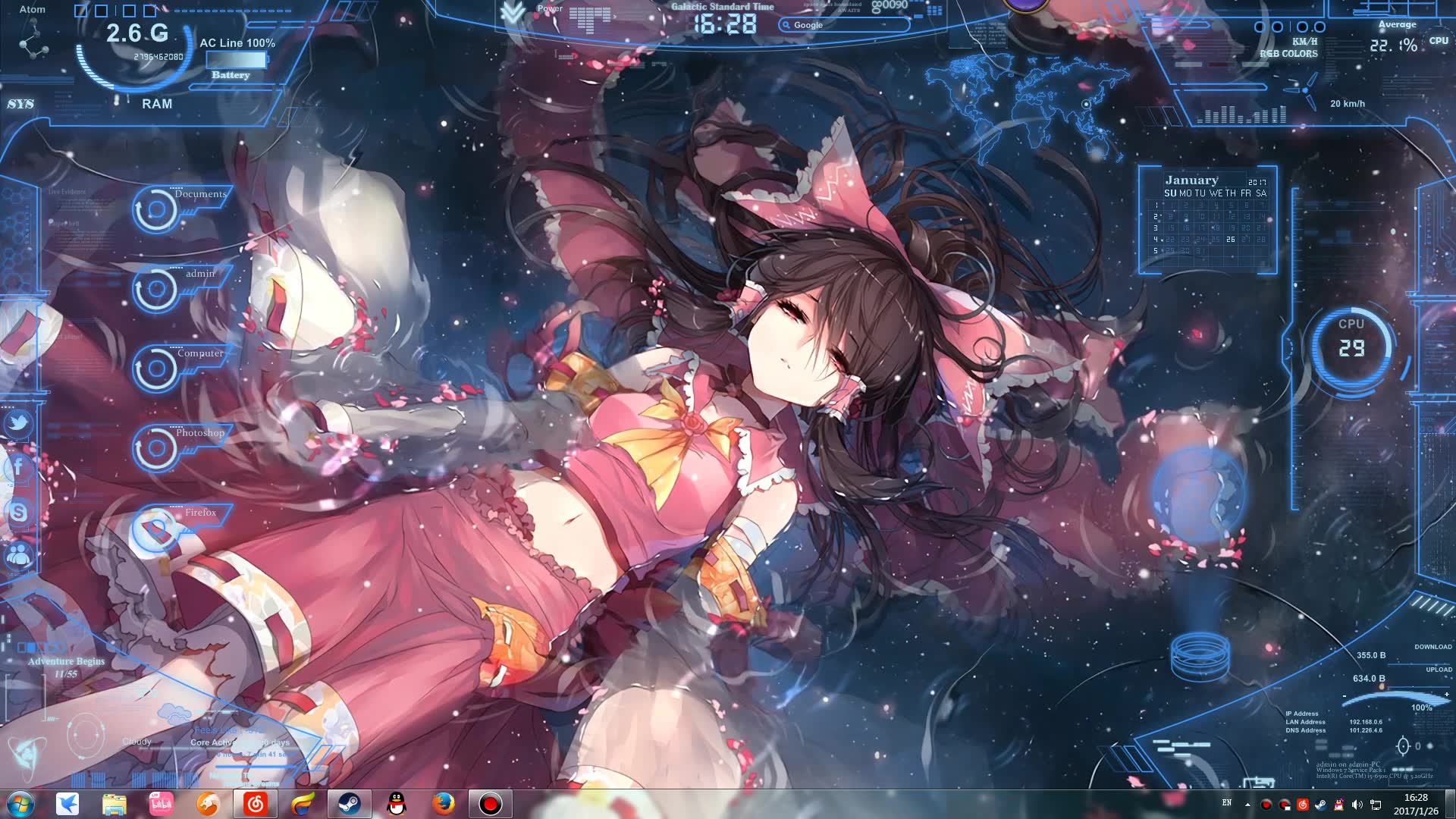 目前流行的桌面动态壁纸软件Wallpaper Engine 和 个性化桌面定制...