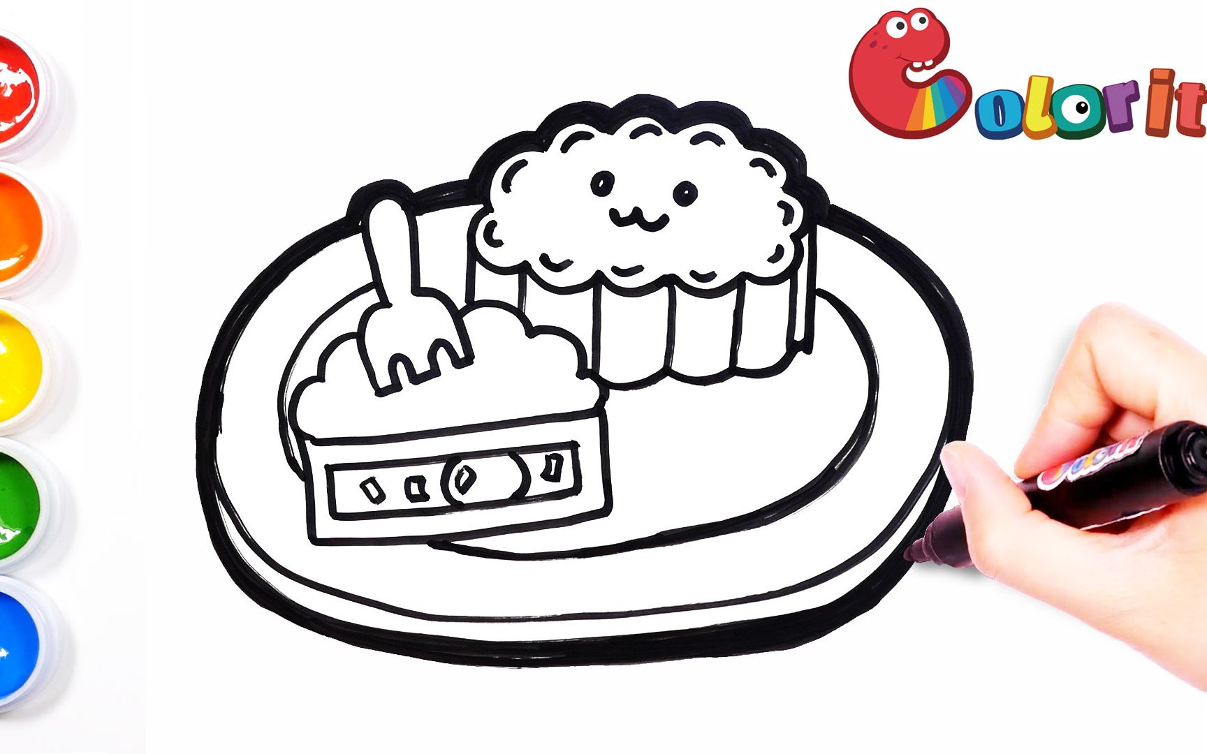 【简笔画】画一画我们的中秋节——今天你吃月饼了吗?