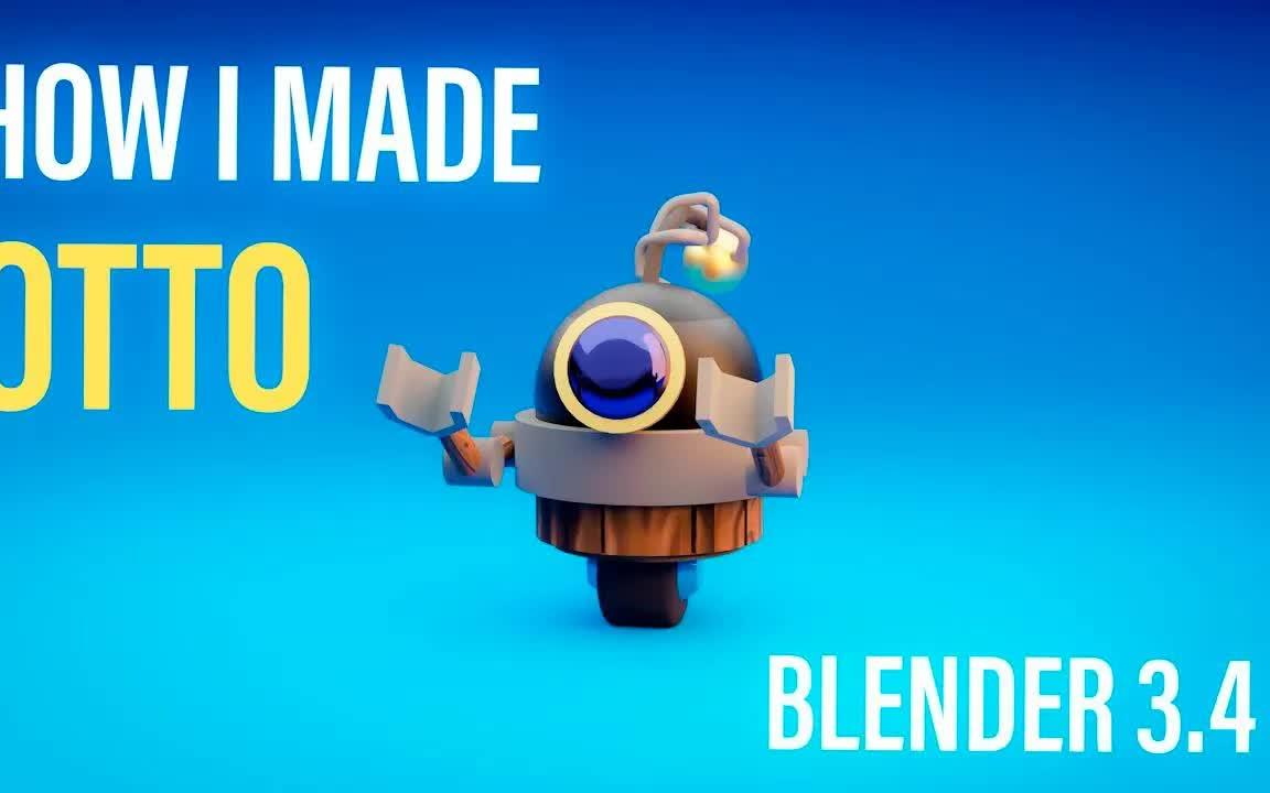 iBlender中文版插件教程OTTO clash of clans 3d model working ...