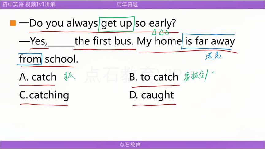 初中英语 真题答疑 第62讲 动词不定式能表目的吗?
