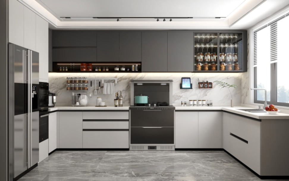 教大家用酷家乐设计一个高端厨房吧