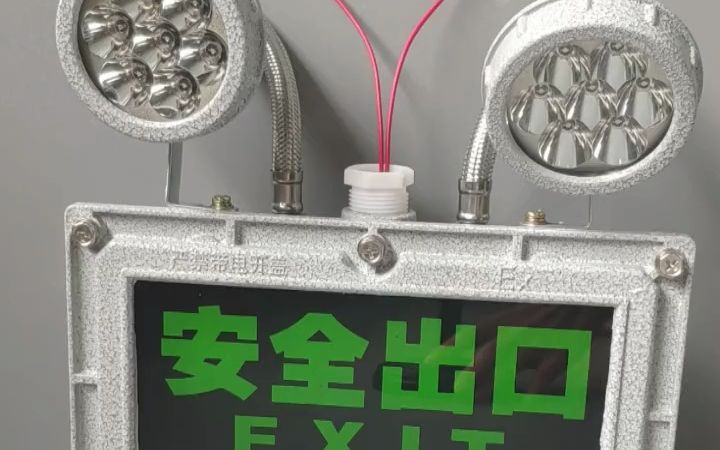 鼎轩照明EX防爆消防双头应急灯指示牌疏散安全出口标志灯消防工程...