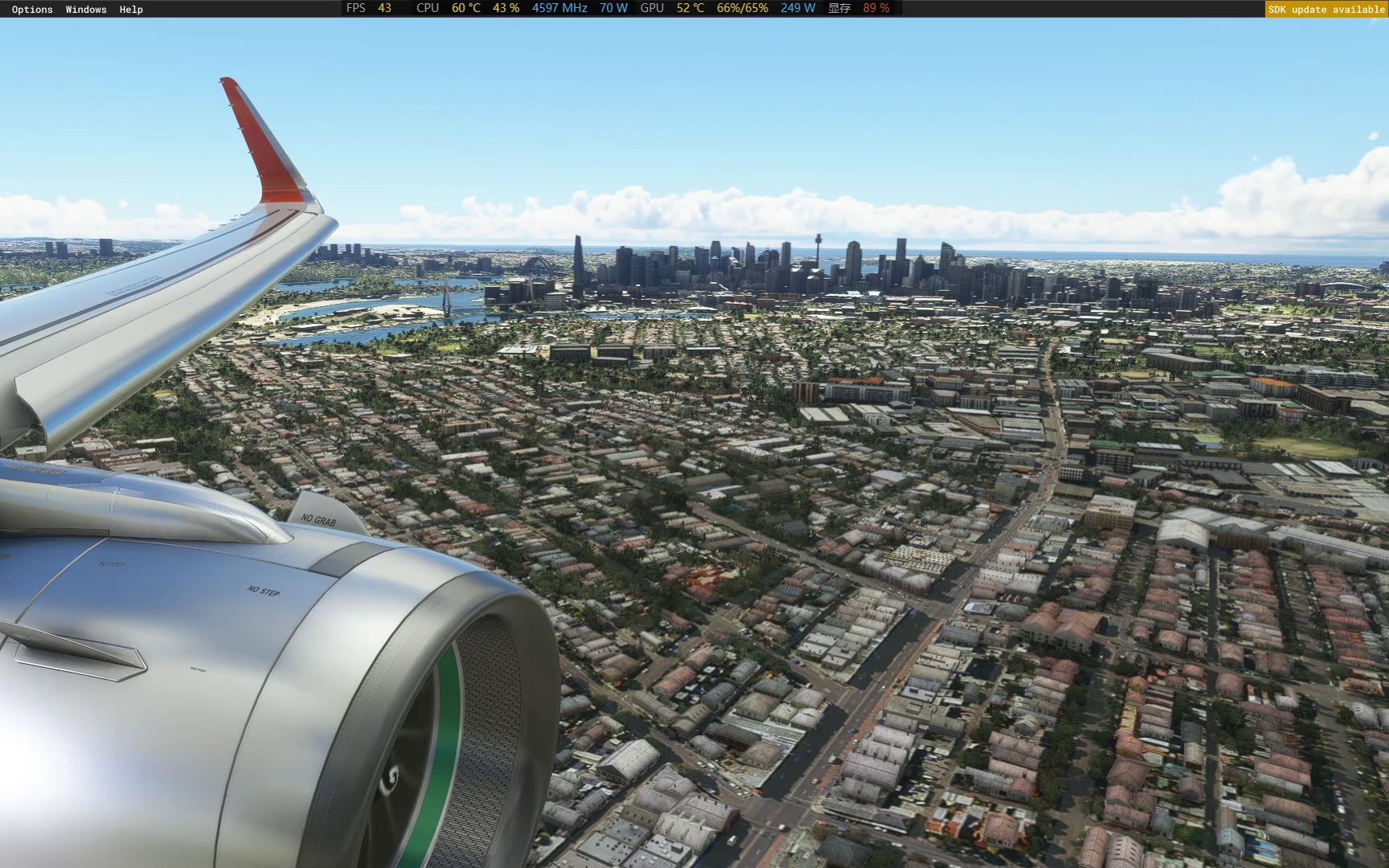 微软模拟飞行游世界系列第11集:捷星航空JQ510悉尼机场落地(真实...