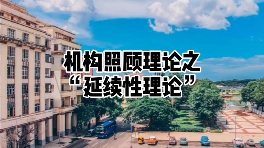 老年机构照护之【延续性理论】