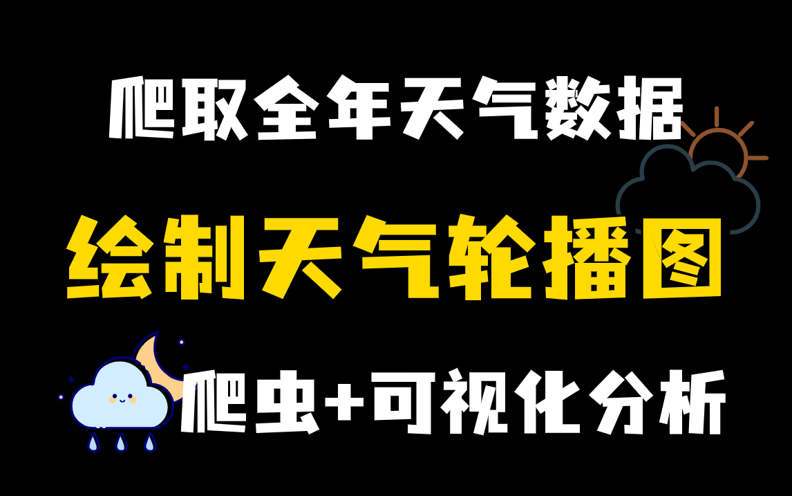 【python爬虫+可视化分析项目】利用Python爬取全年天气数据并实现...