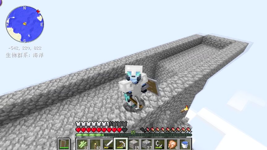 我的世界 先做小型刷怪塔将就用