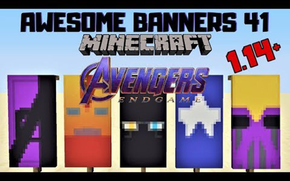 【MindyTV】Minecraft我的世界 五种好看的旗帜制作方法19