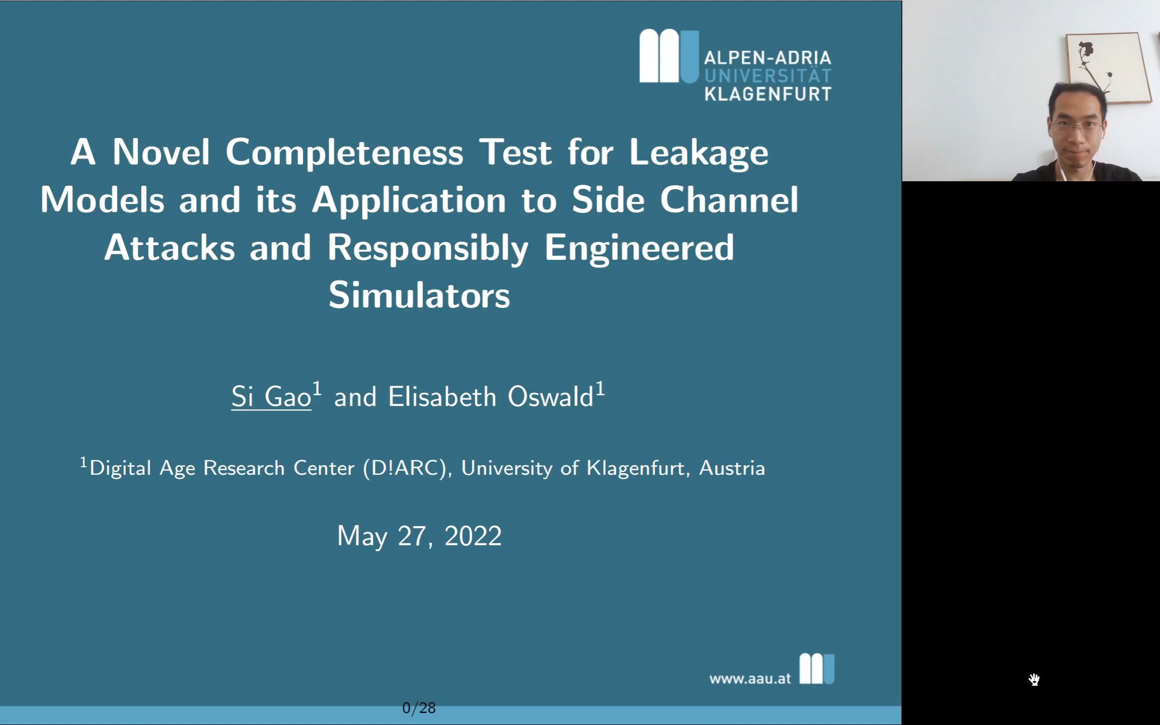[EUROCRYPT 2022] - A Novel Completeness Test for Leakage Models ...