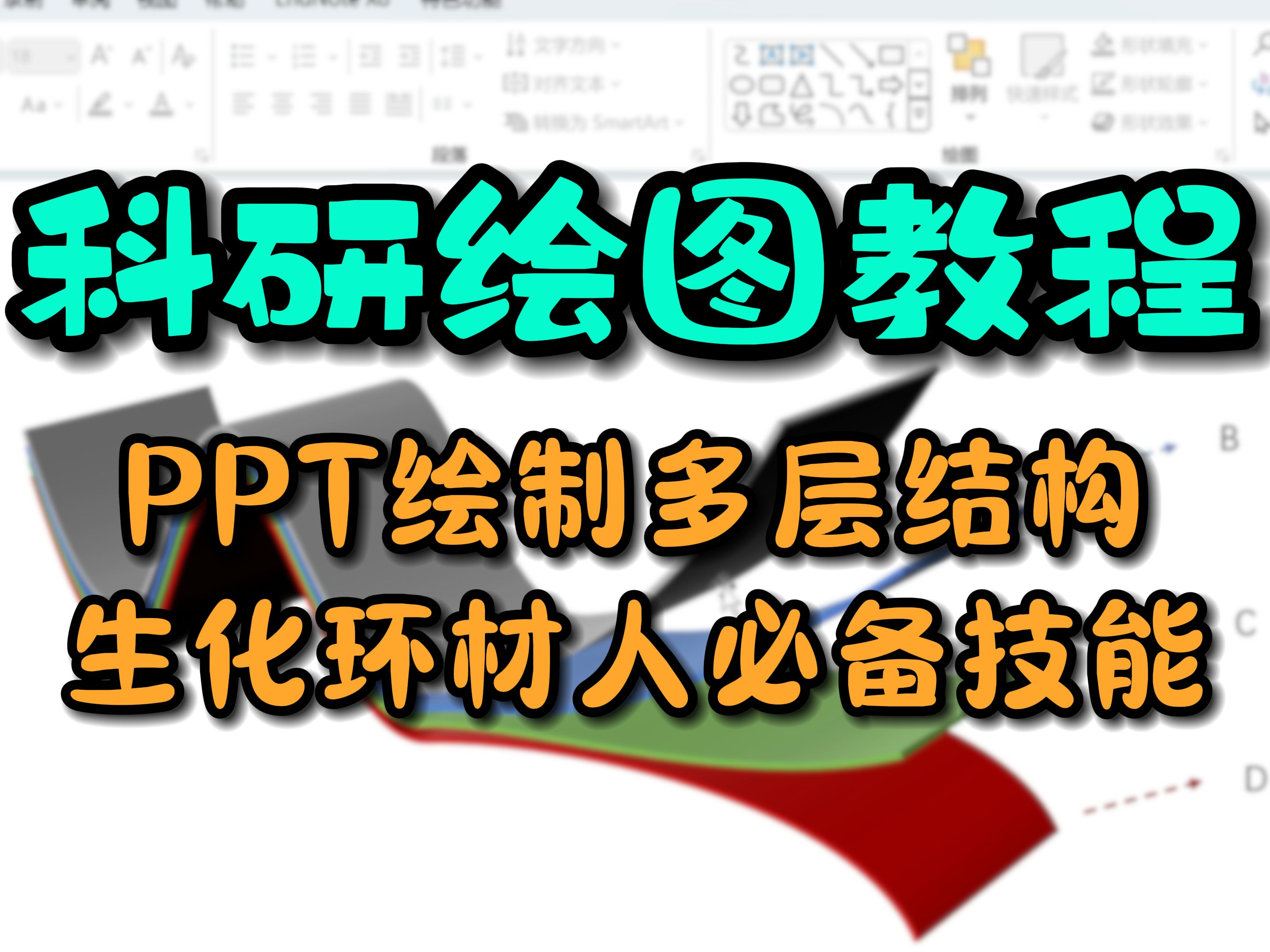 科研绘图必备技能! 快速学会PPT绘制多层结构~生化环材研究生快收藏...