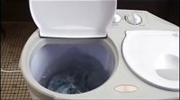 小鸭双筒迷你洗衣机使用视频