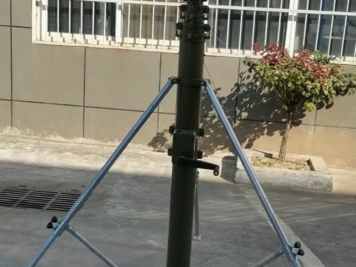 升降避雷针15米 手摇移动升降杆避雷针 电动车载大承重升降平台 碳纤...