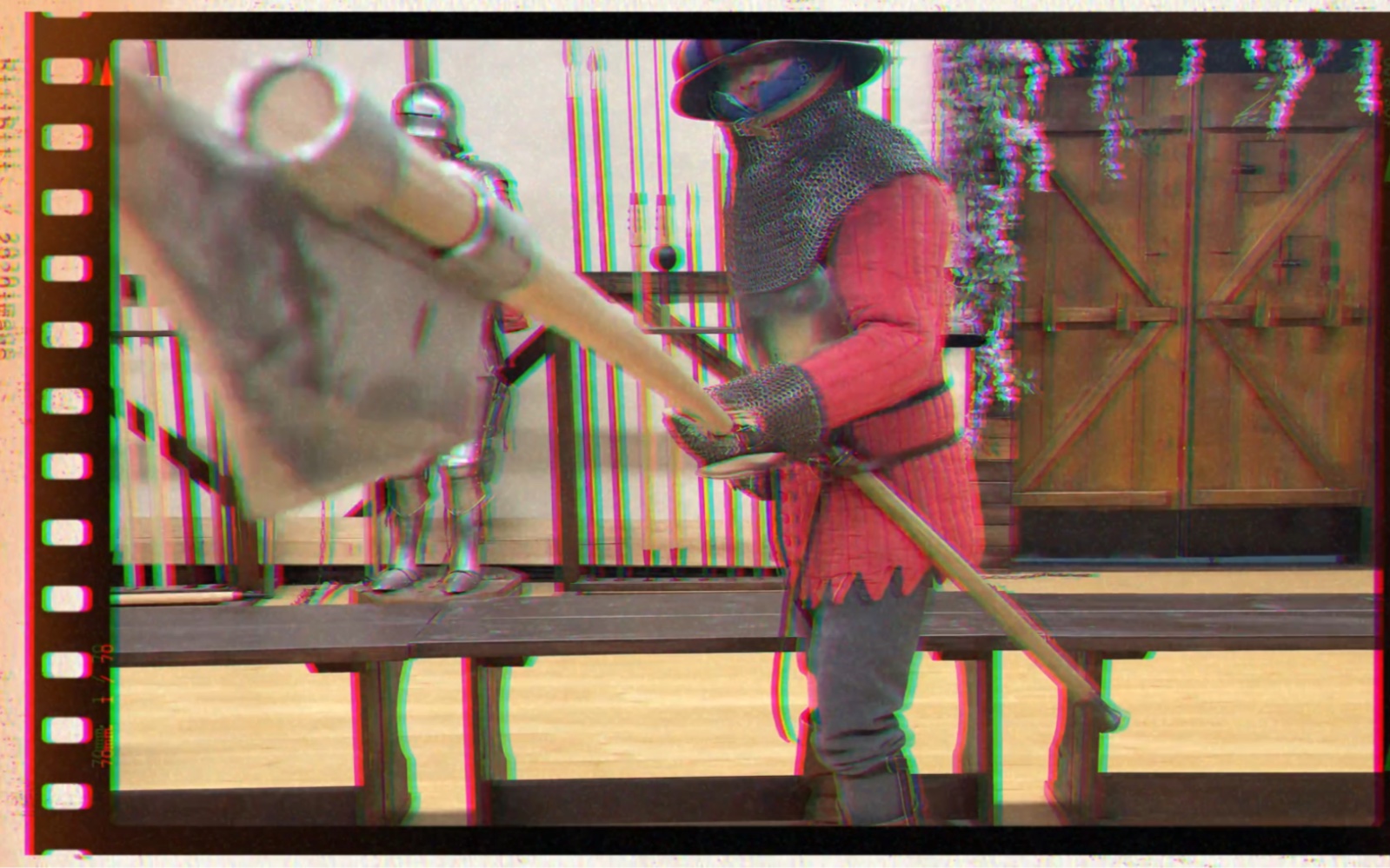 “荣耀与胜利”国战真人兵模展示之骑士团“今晚吃鸡(X)/持戟(V)”