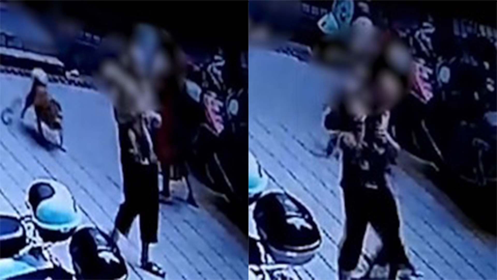 吓人!两只狗吵架失控竟从背后扑咬对方狗主人,男子痛到表情狰狞