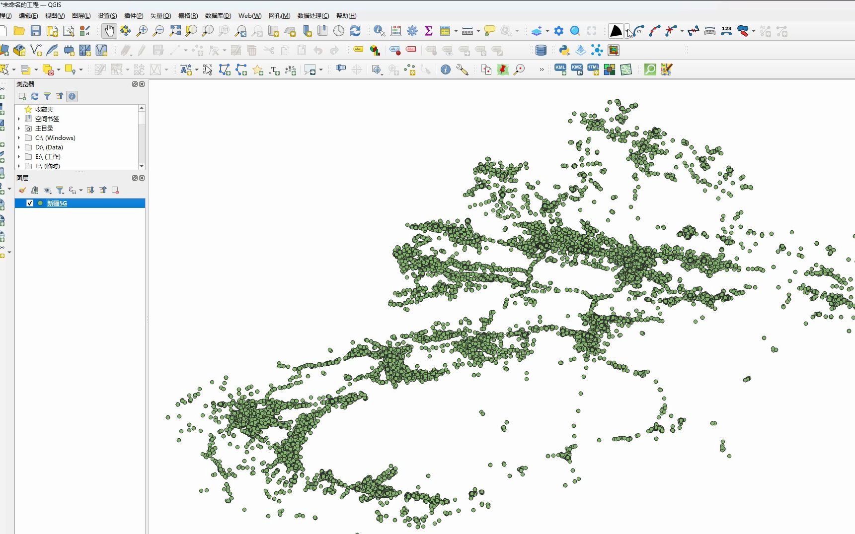 网优人 QGIS扇区制作地图谷歌加载