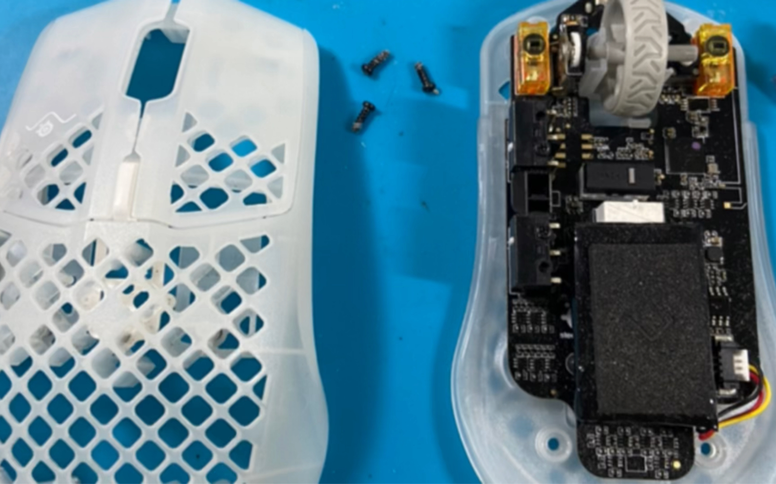 赛睿Aerox 3 鼠标拆解更换微动