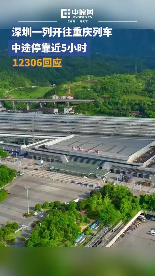 近日,有网友发现从深圳开往重庆的D4982次列车在怀化南站会停留292...
