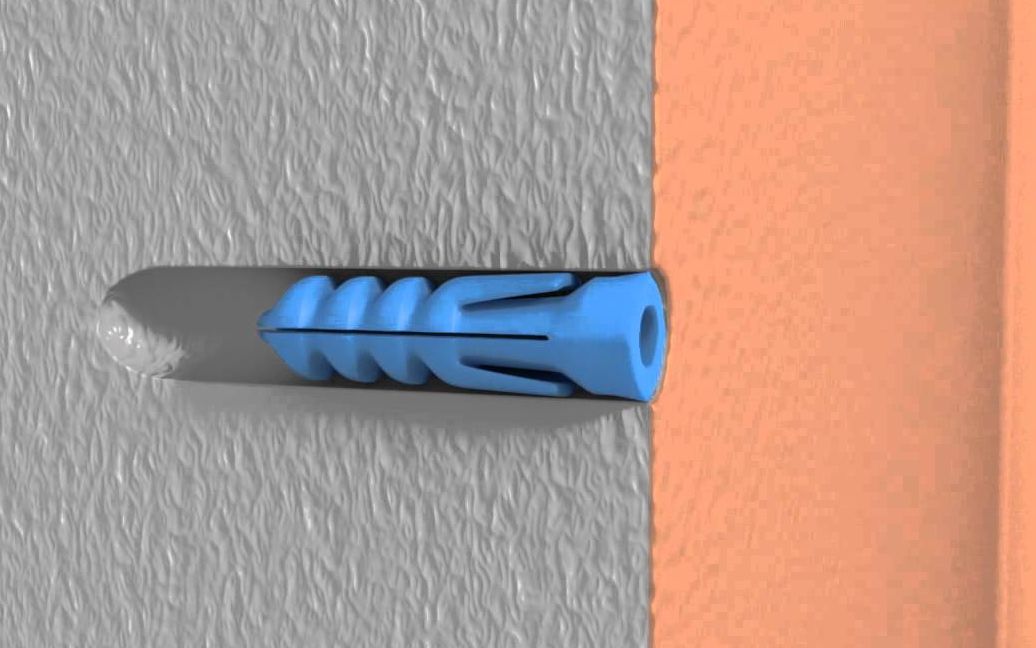 塑料膨胀管螺钉是怎样固定的?3D动画进行演示,才知道是这样
