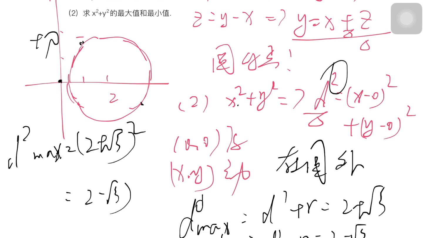 线性规划与截距,斜率,距离的关系。