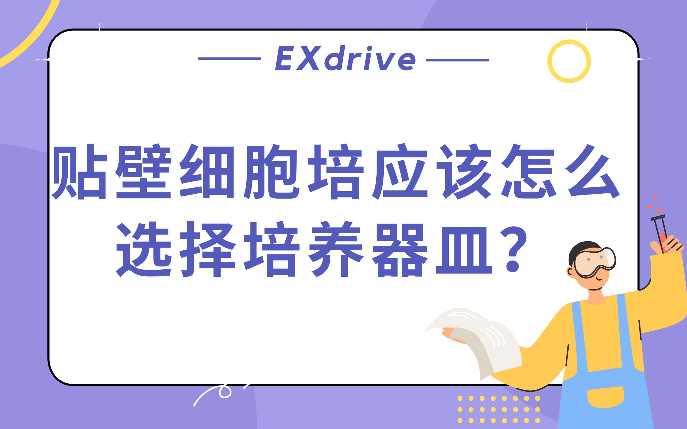 贴壁细胞培养应该怎么选择培养器皿?